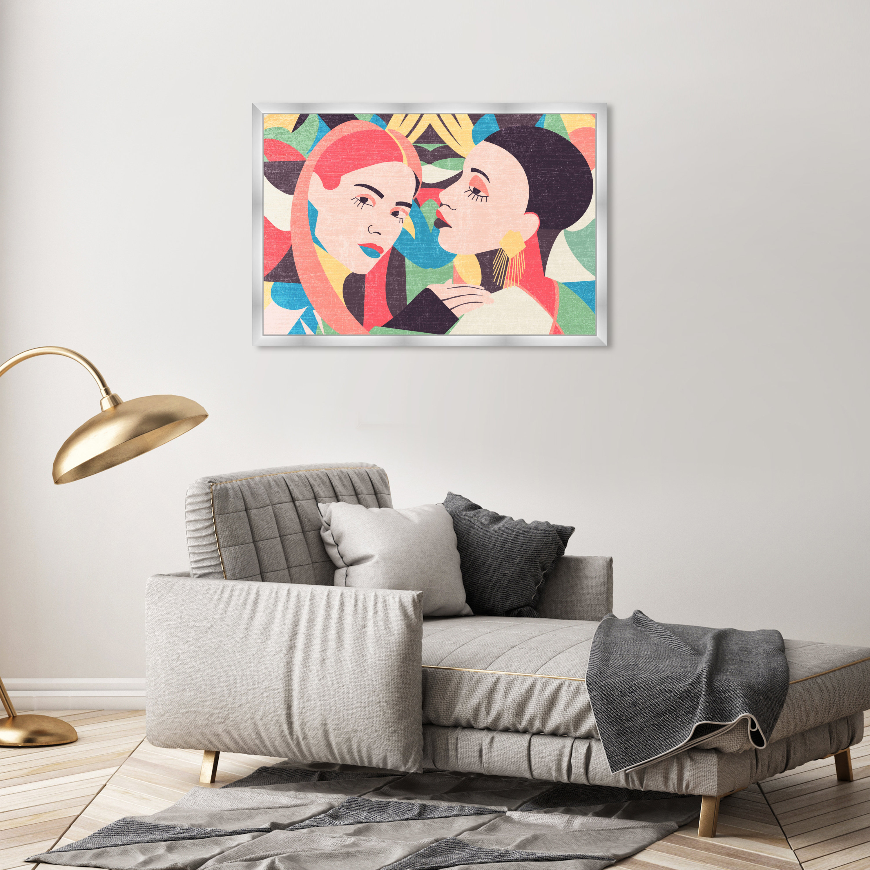 Oliver Gal "Street Manikin", Glam Female Shapes Modern Pink Framed Wall ...