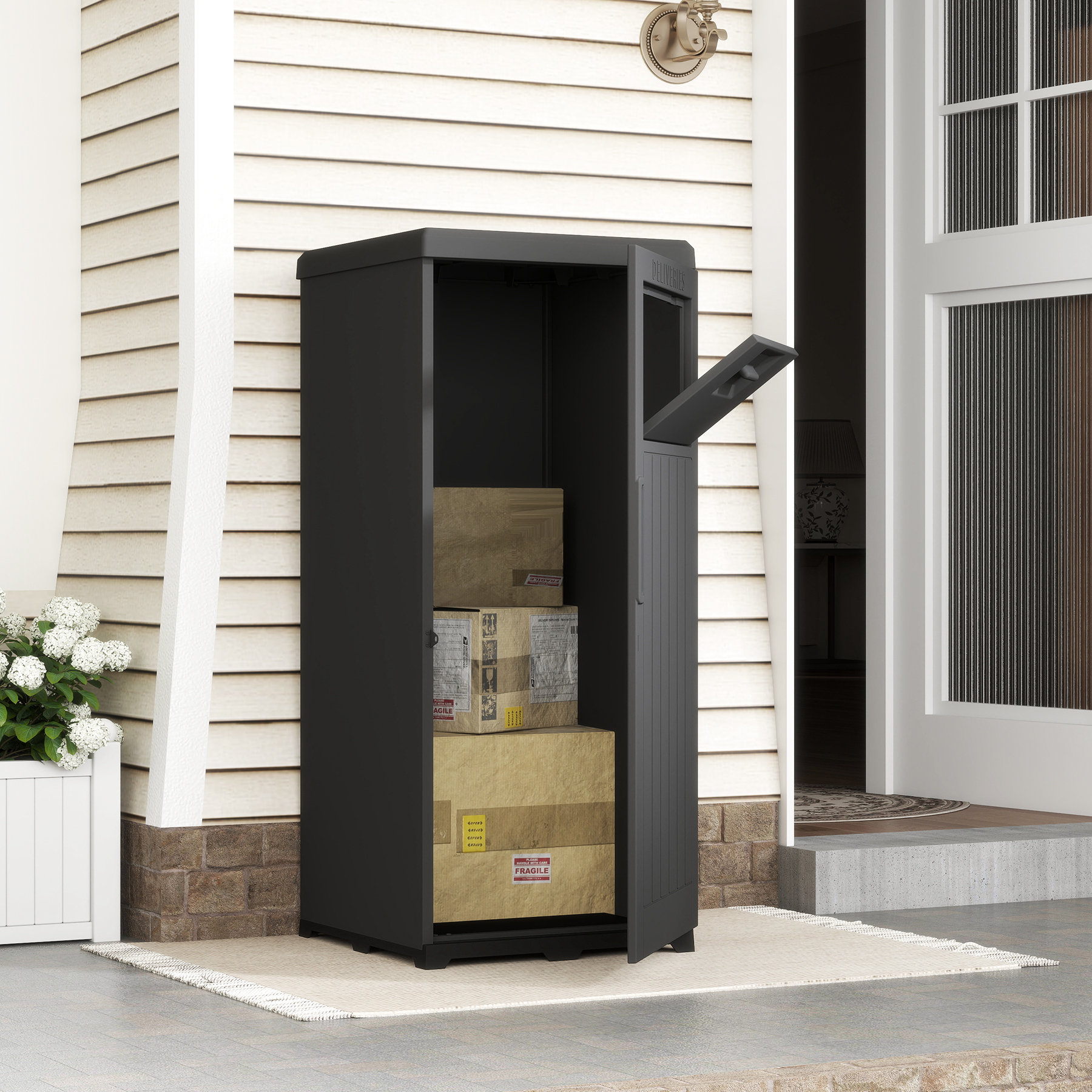 Domi Louvered Express Delivery Boxes For Outside - Wayfair Canada