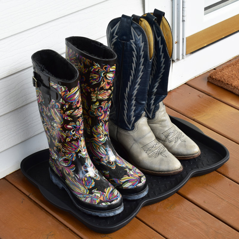 KeepDry 20" x 15" Non-Slip Indoor Outdoor Boot Tray & Reviews | Wayfair