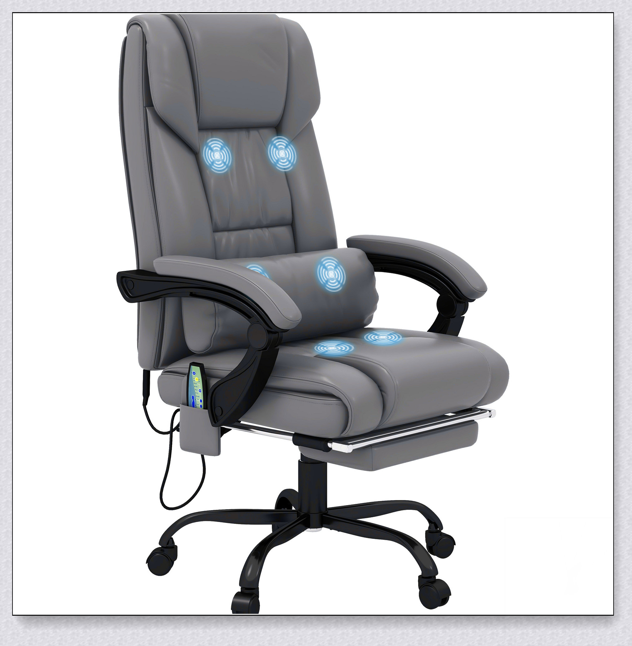 Red Barrel Studio Vinsetto High Back Vibration Massage Office Chair ...