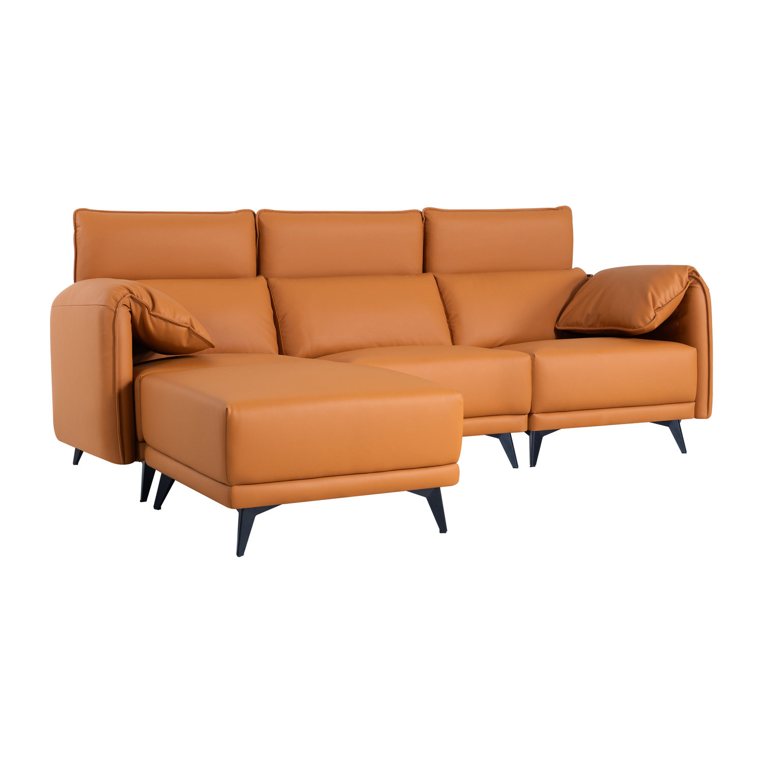 Latitude Run® Shealene High Back Sectional Couch with Ottoman, 4 Seater ...