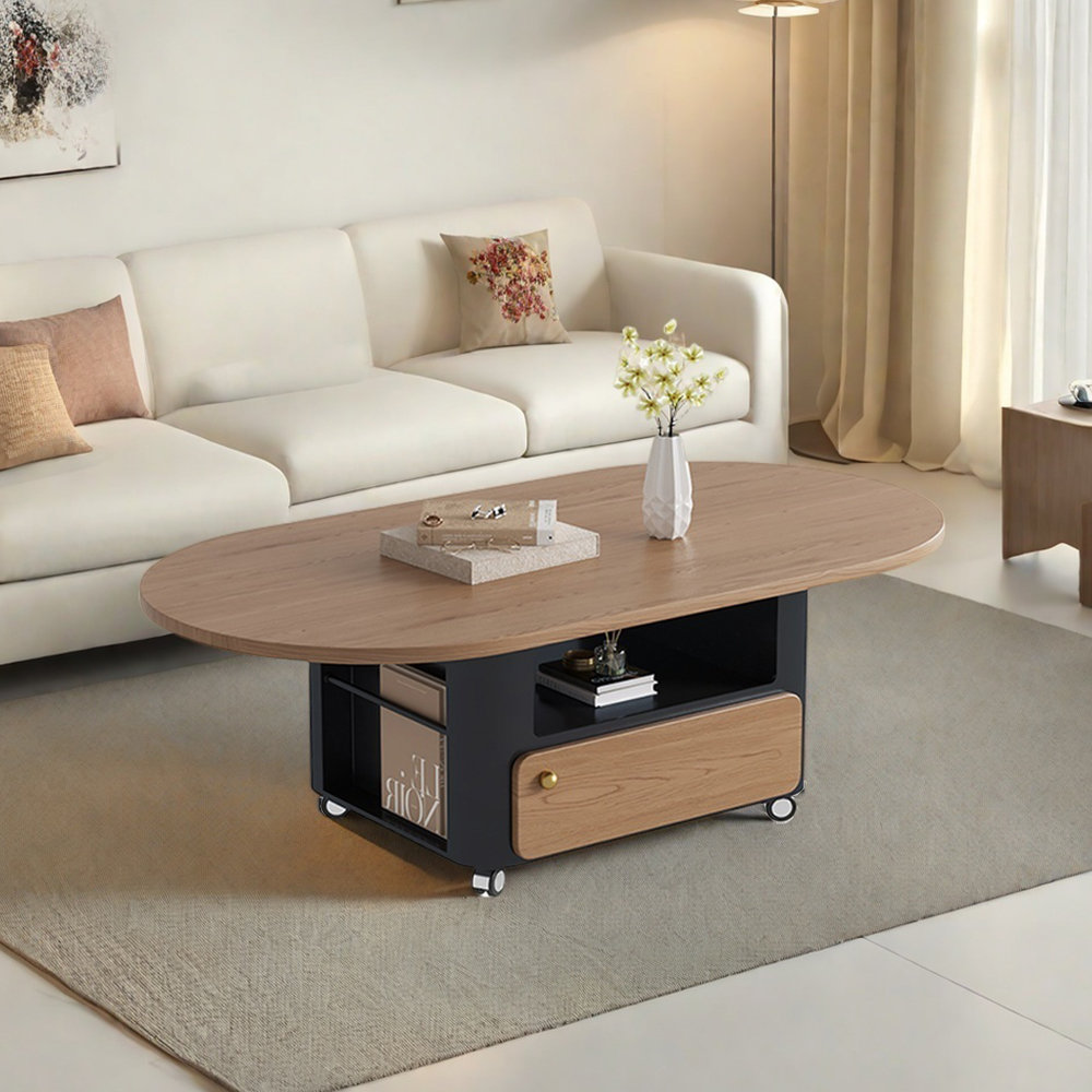 Trentastic Trails Oval Movable Coffee Table | Wayfair