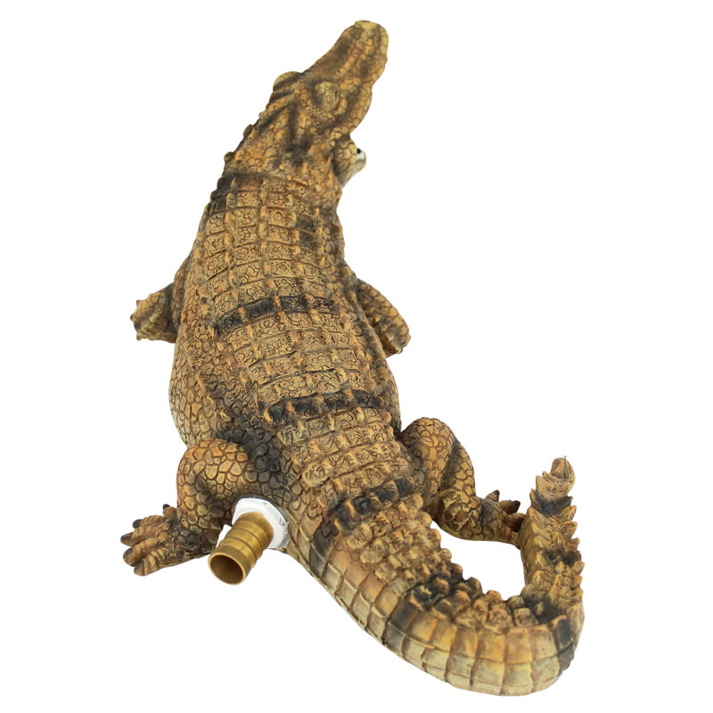 Design Toscano Striker the Alligator Spitter Piped Statue & Reviews ...