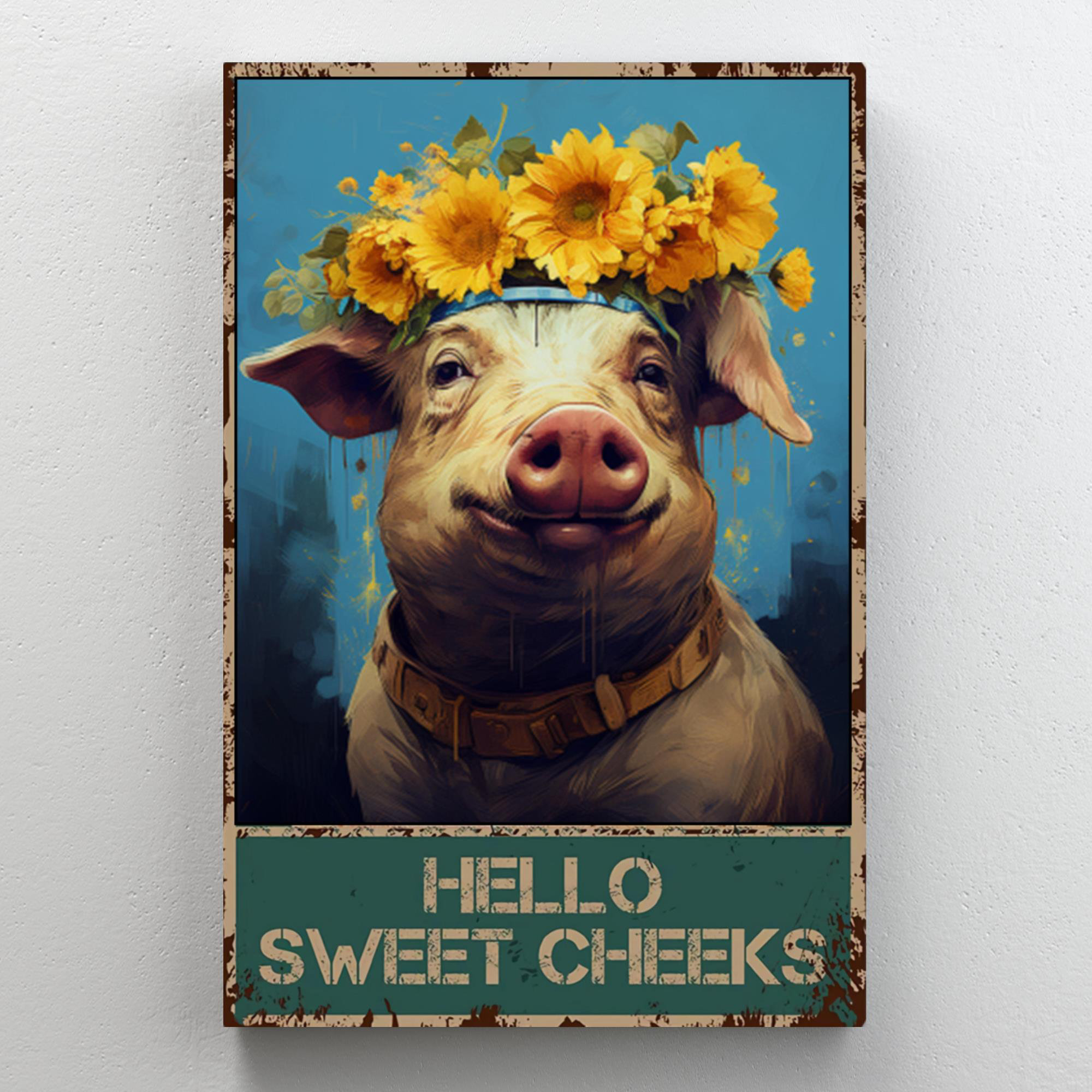 Trinx " Pig Hello Sweet Cheeks " | Wayfair
