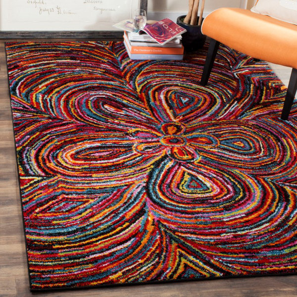 Latitude Run® Miley Performance Abstract Rug & Reviews | Wayfair