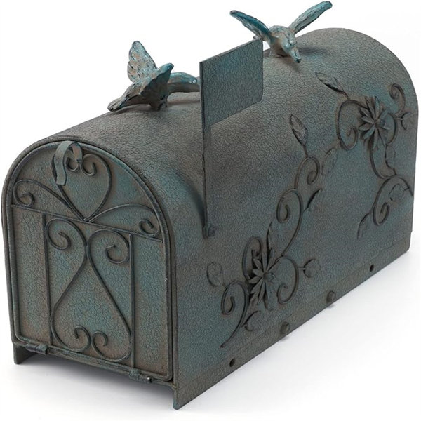 RIZPET Heavy Duty Galvanized Steel Mailbox Post, Rural Mail Box Postal ...