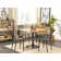 Ivy Bronx Dining Table 90 X 90 Cm Light Wood With Black BOCA | Wayfair ...