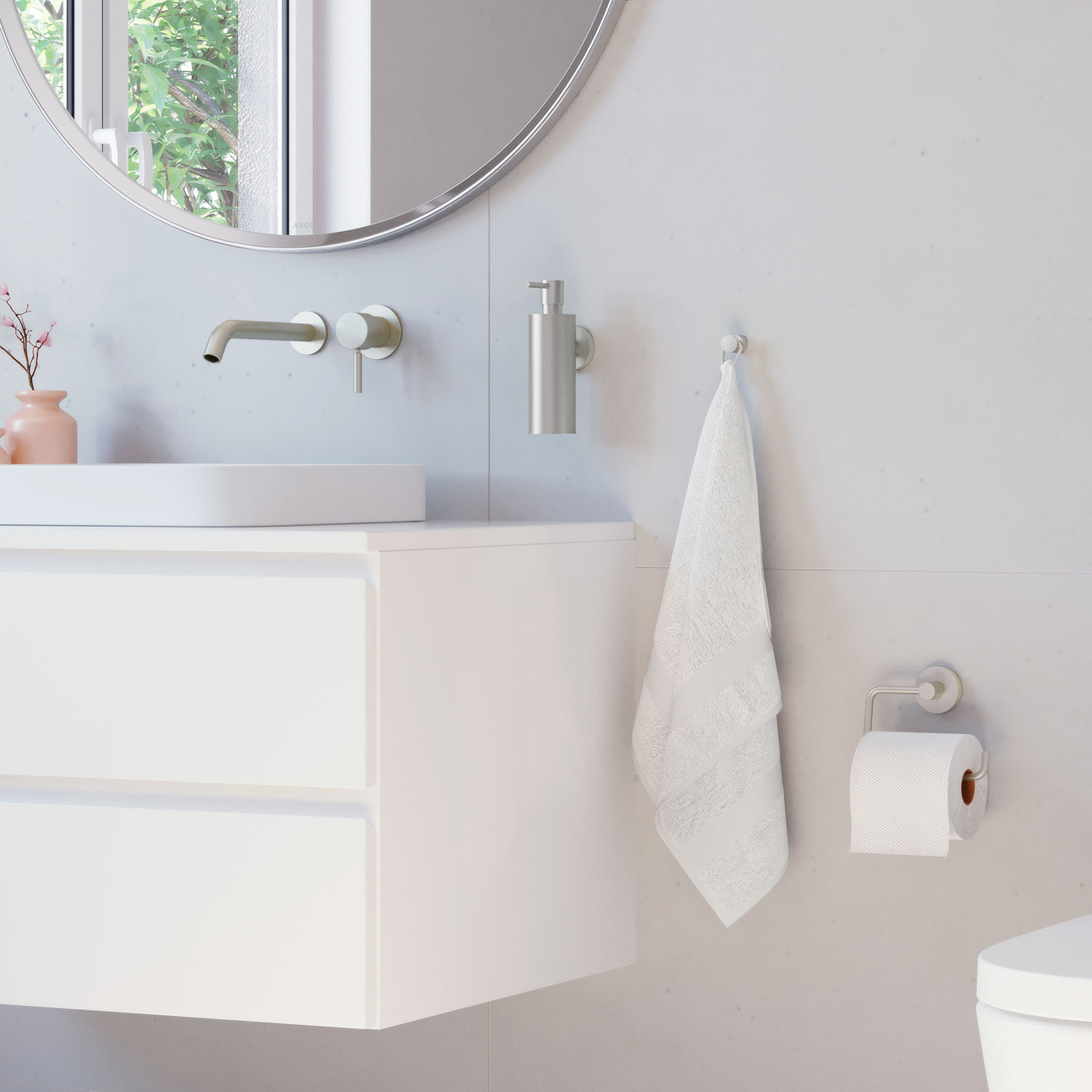 Smedbo Multi purpose hooks (pair) brushed nickel - Wayfair Canada