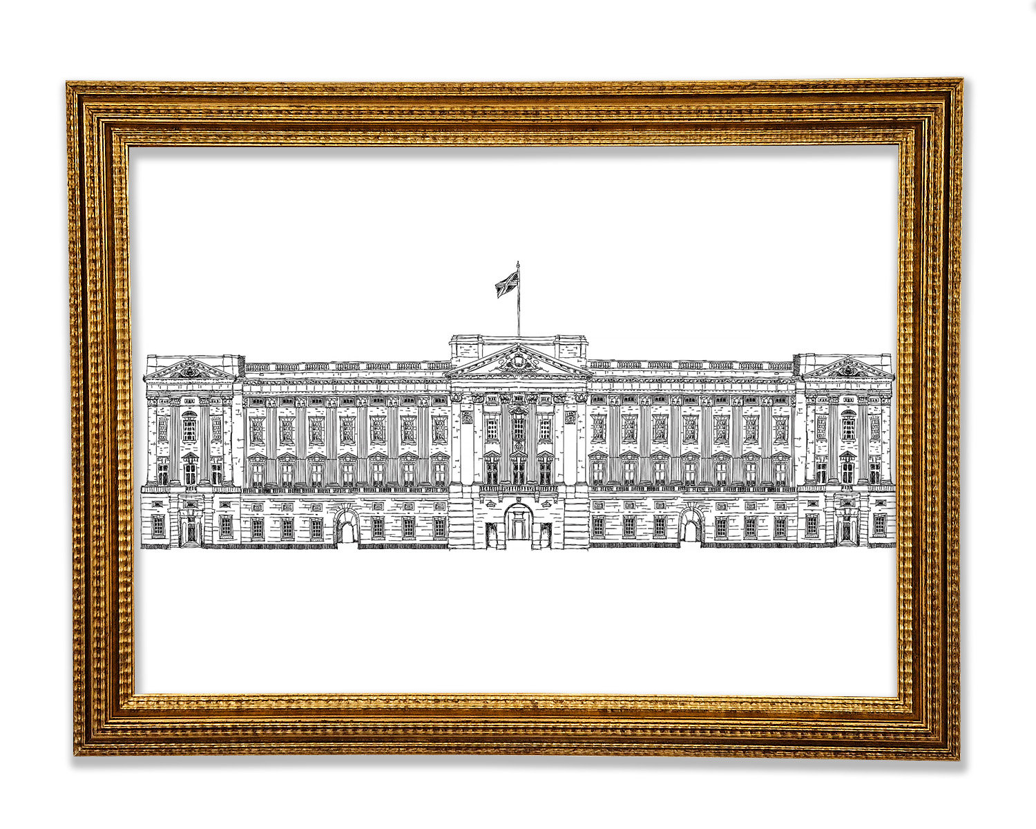 Rosalind Wheeler Buckingham Palace Drawing - Print | Wayfair.co.uk