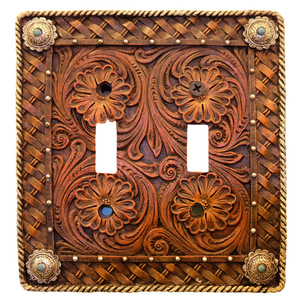 De Leon Collections Tooled Flower Plants & Flowers 2 - Gang Toggle ...
