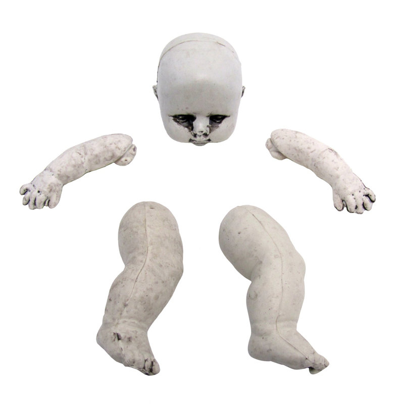 The Holiday Aisle® Bag of Baby Doll Body Parts Creepy | Wayfair