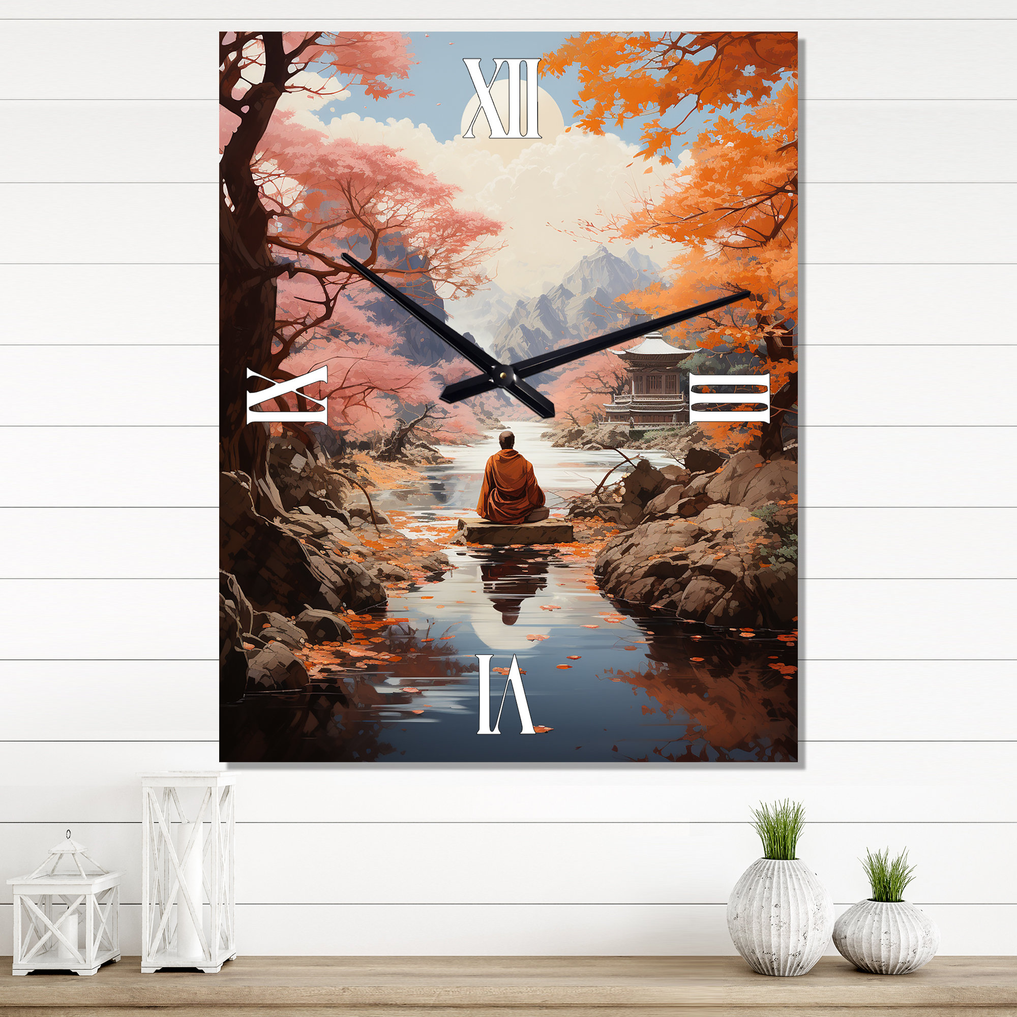 Design Art Pink Buddhism Buddhist Enlightenment - Buddhism Modern Wall ...