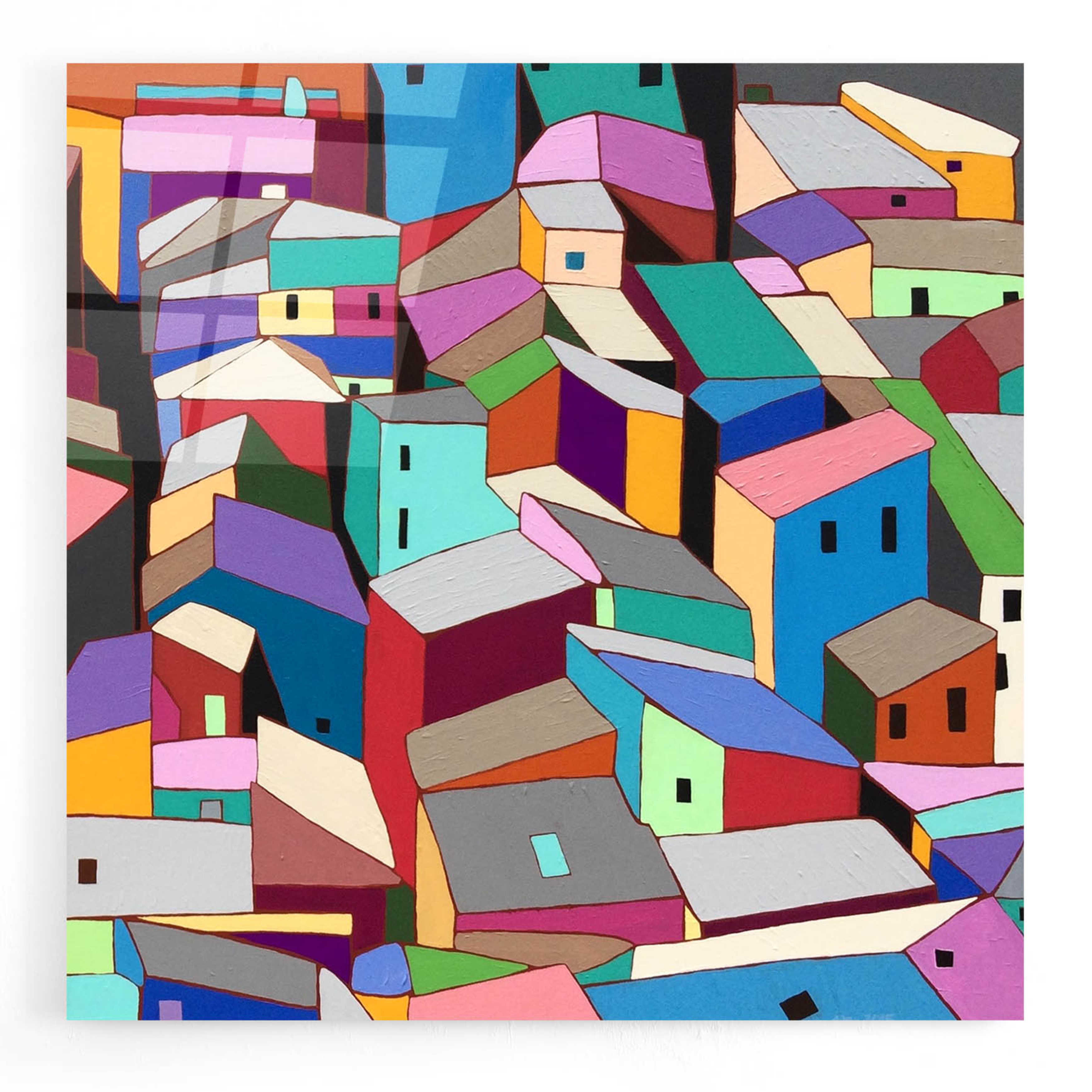 Ivy Bronx Rooftops II by Nikki Galapon - Unframed Graphic Art | Wayfair