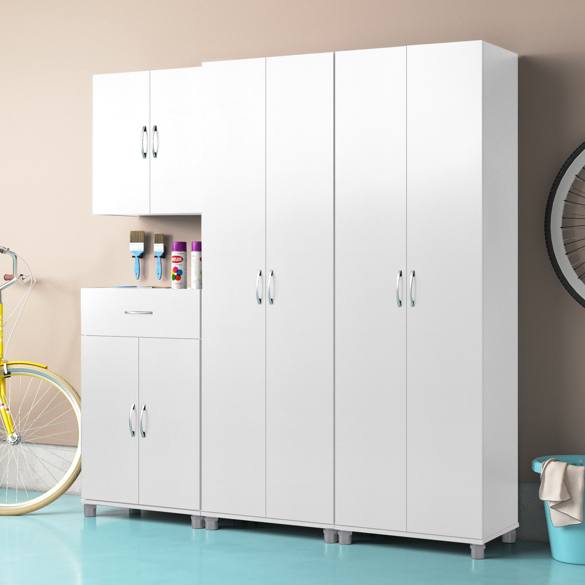 WFX Utility™® Aleg 4-Piece Garage Storage Cabinet System & Reviews ...