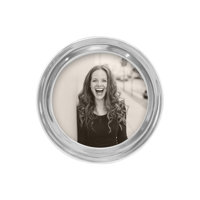 Mariposa Beaded Round Picture Frame | Perigold