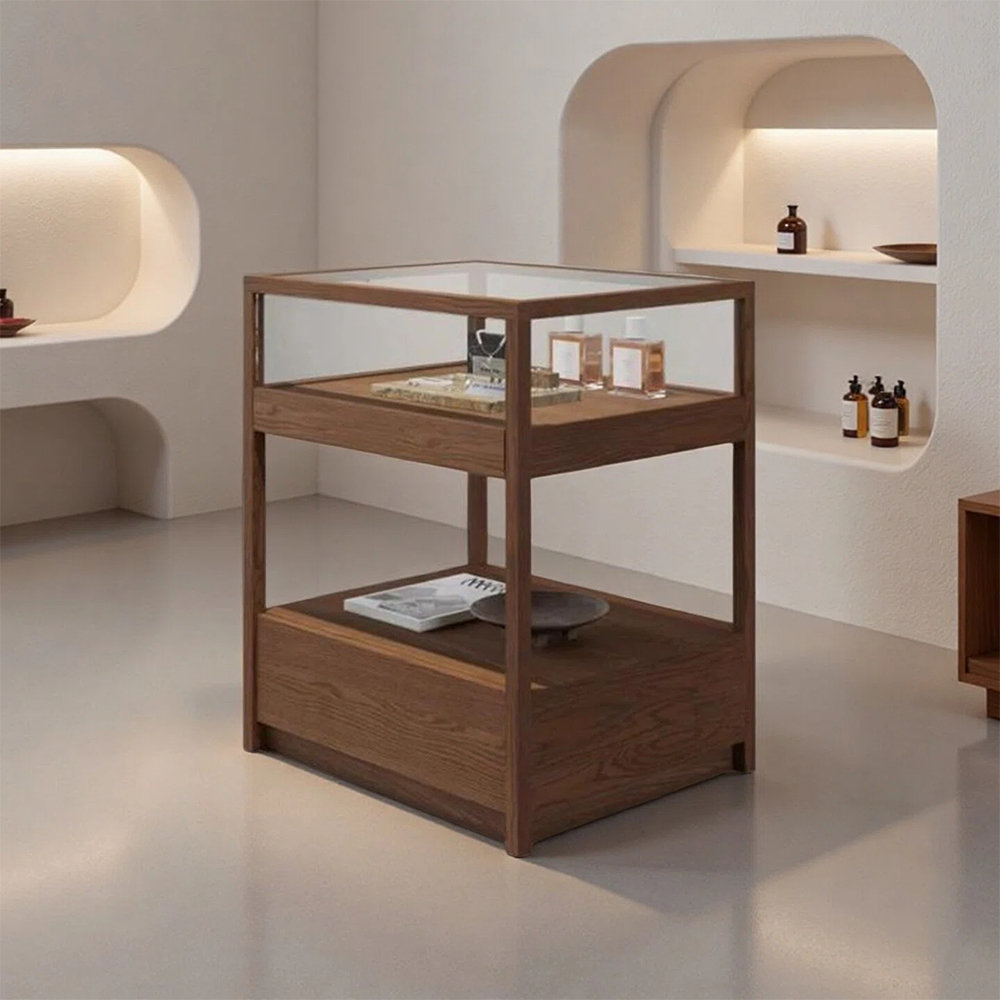 YY Concept Living Furniture Glass Top Modern Display Cases | Wayfair