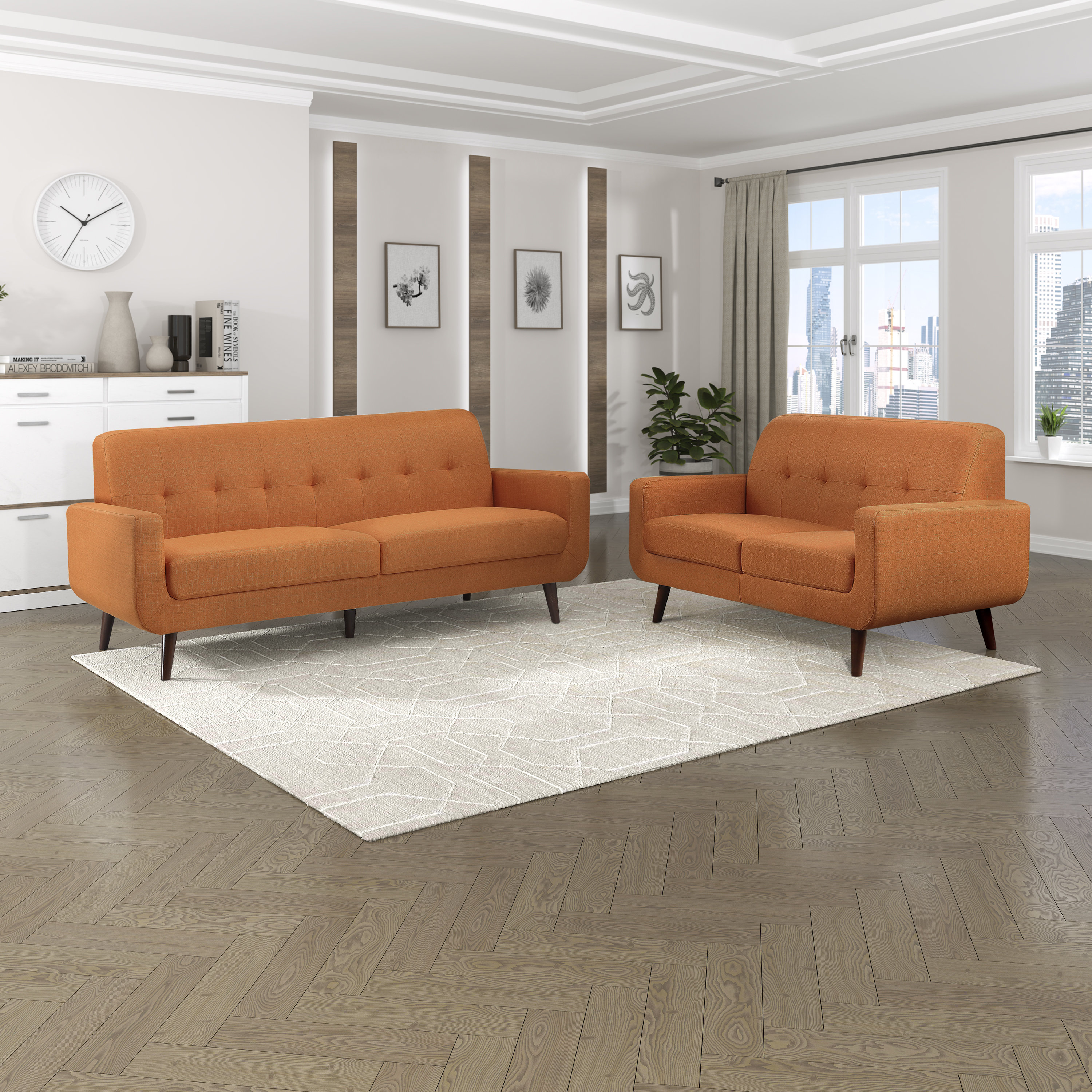 Latitude Run® Blen 2-Piece Upholstered Living Room Set | Wayfair