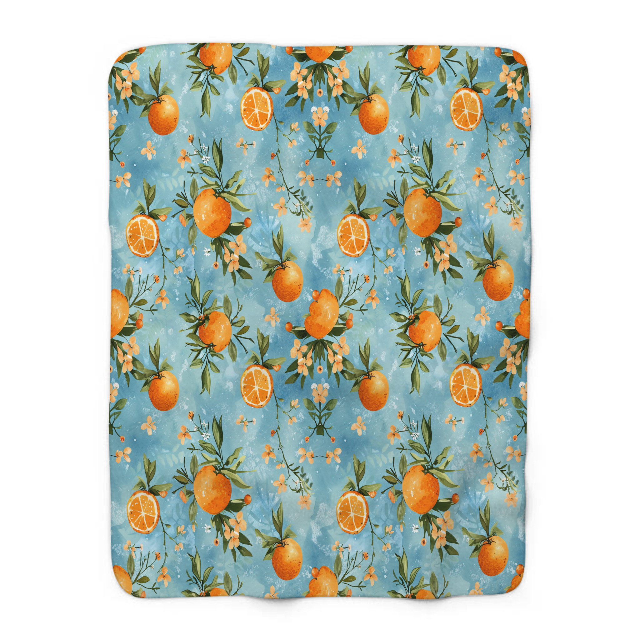MentionedYou Citrus Burst Blossoms Blanket | Wayfair