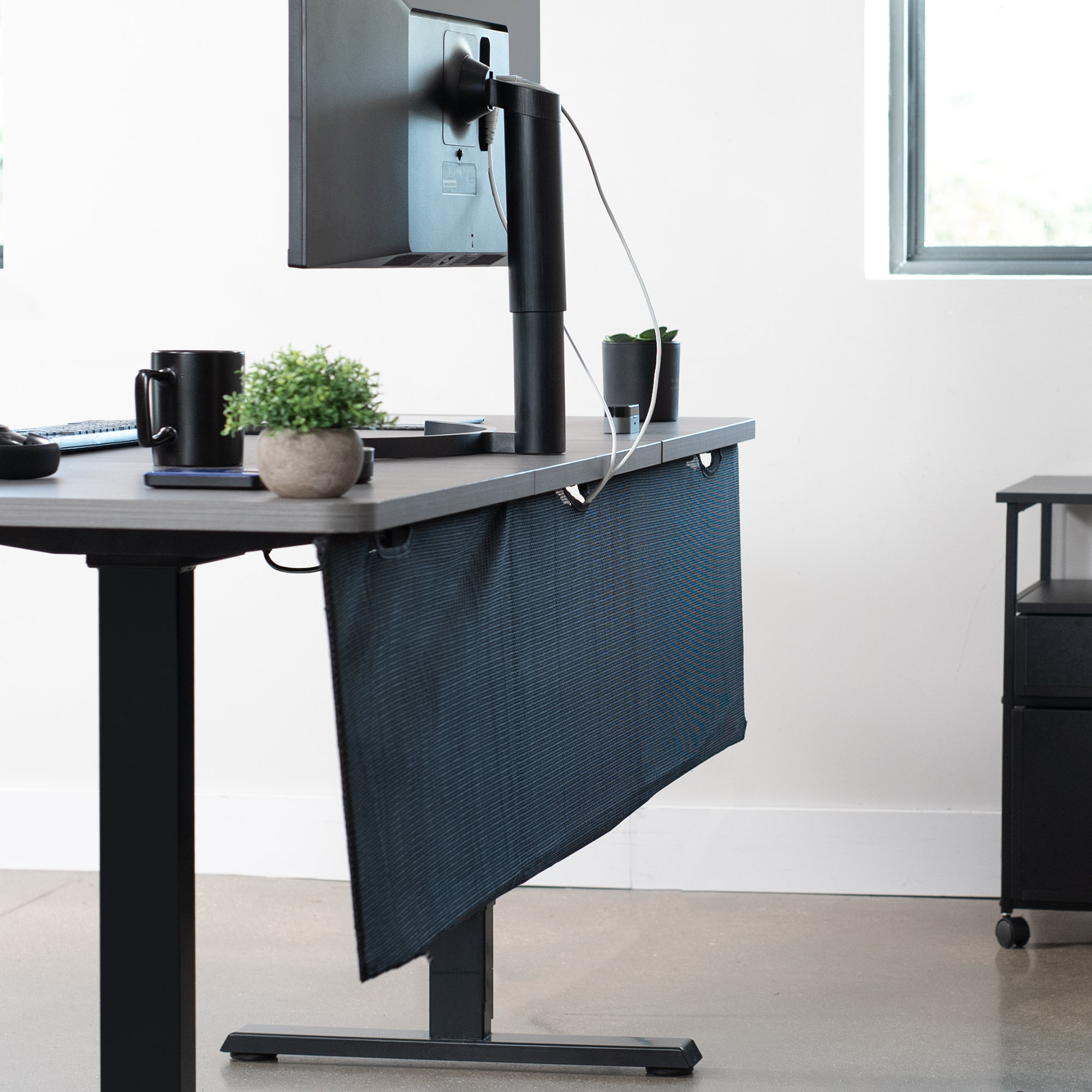 VIVO Under Desk Privacy & Cable Management Sleeve Panel 71" Kit (DESK ...