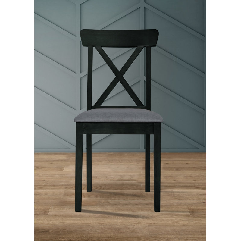 Beachcrest Home Arcuri Polyester Blend Cross Back Side Chair | Wayfair