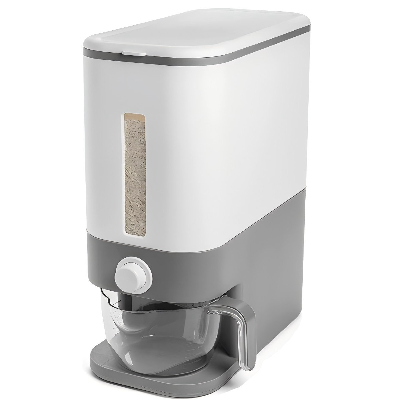 Prep & Savour 25 Lbs Rice Dispenser, Large Grain Container Storage With ...