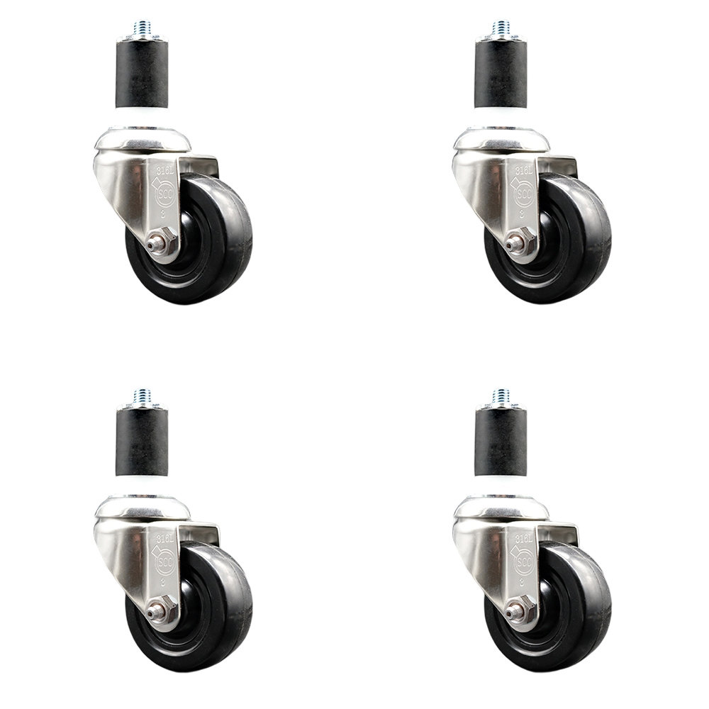 Service Caster Soft Rubber Casters | Wayfair