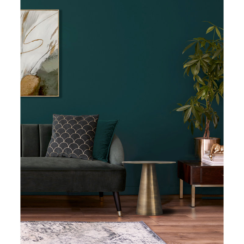 Mercer41 Kechia Antique Brass Finished Side Table & Reviews | Wayfair