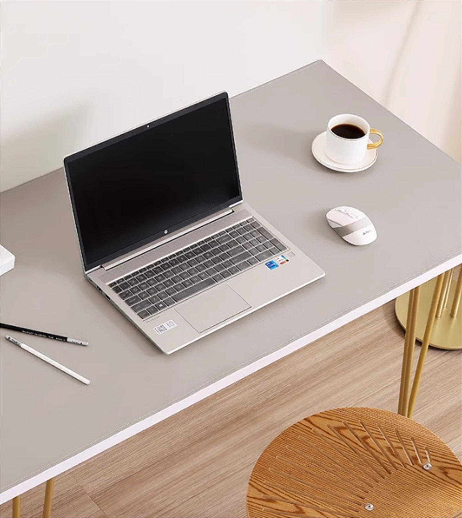 Ivy Bronx Marelli Leather / Faux Leather Stackable Desk Pad | Wayfair