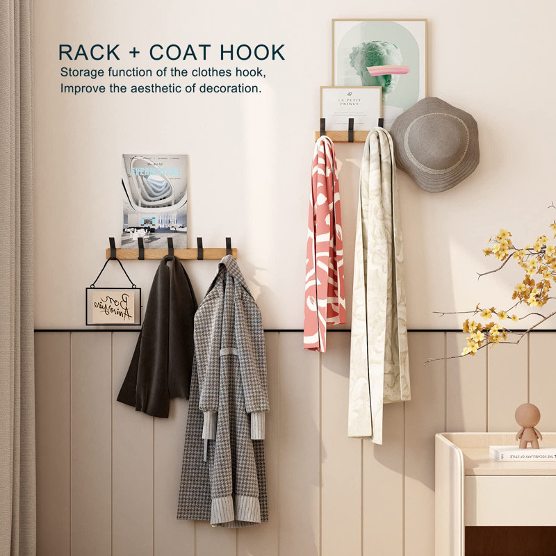 Latitude Run® Benenson 5 - Hook Coat Rack | Wayfair