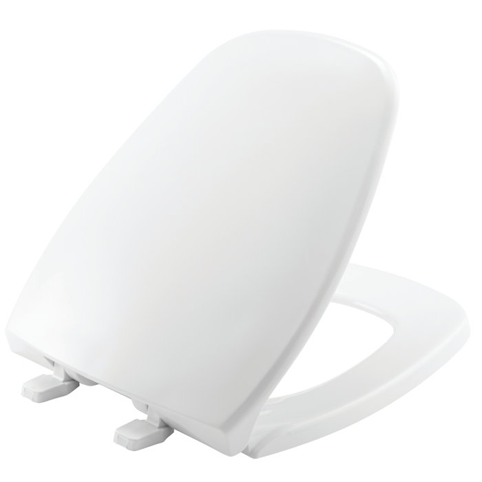 BEMIS 1240200 Eljer Emblem Plastic Toilet Seat, ROUND, White | Wayfair