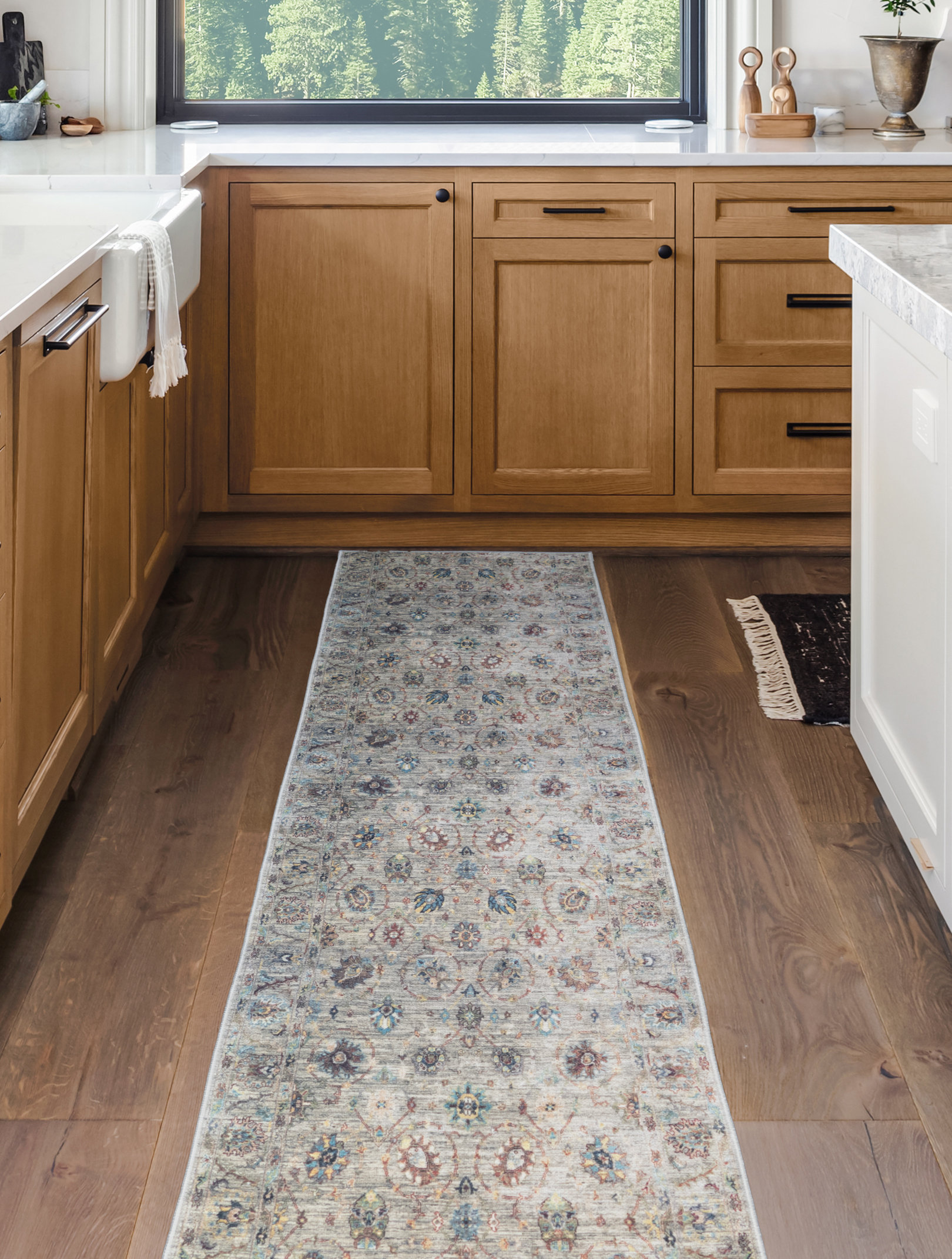 Purhome Washable Slip Resistant Latex Infused Natural Cotton Backing ...