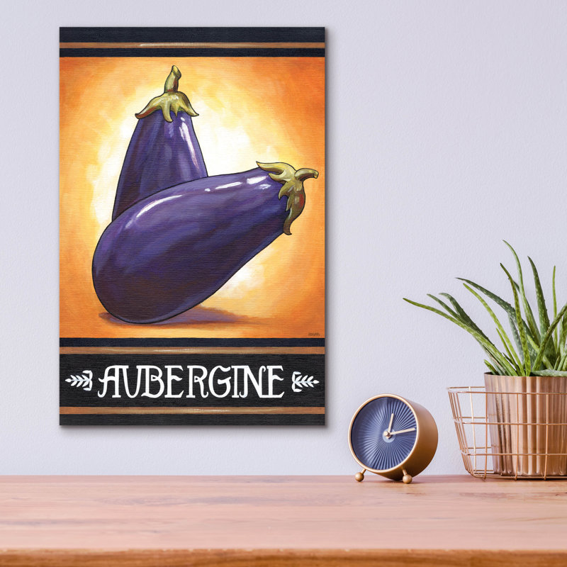 aubergine wall clock