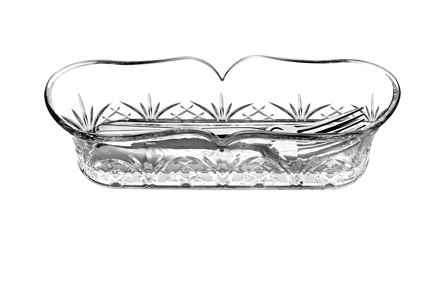 Godinger Silver Art Co Dublin Crystal 3 Piece Flatware Caddy Set ...