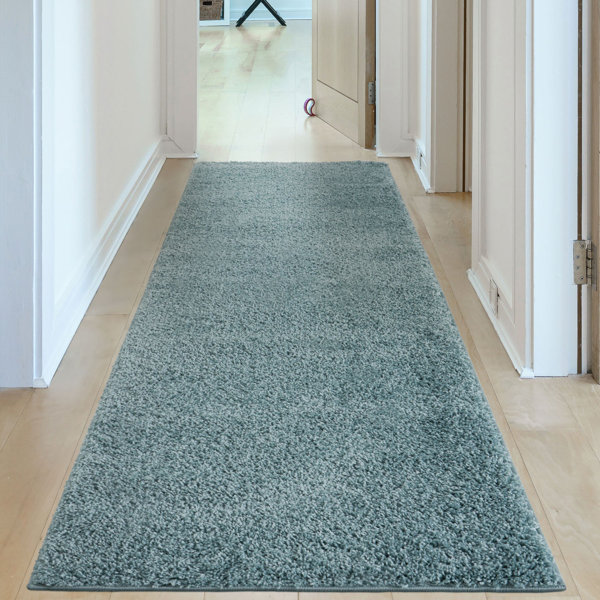 THE RUGS Myshaggy Collection Rugs Solid Design in Duck egg blue ...