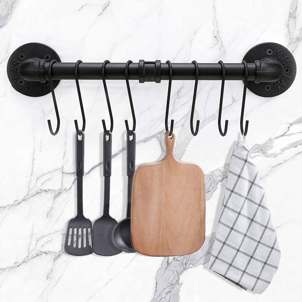 Trent Austin Design® Iron, Metal Cylinder Wall Mounted Pot Rack | Wayfair