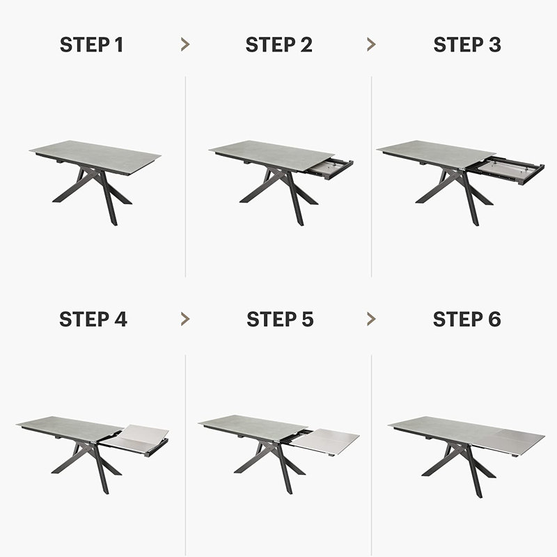 Orren Ellis Dining Table for 8 Seat, Modern Large Rectangle Design with ...