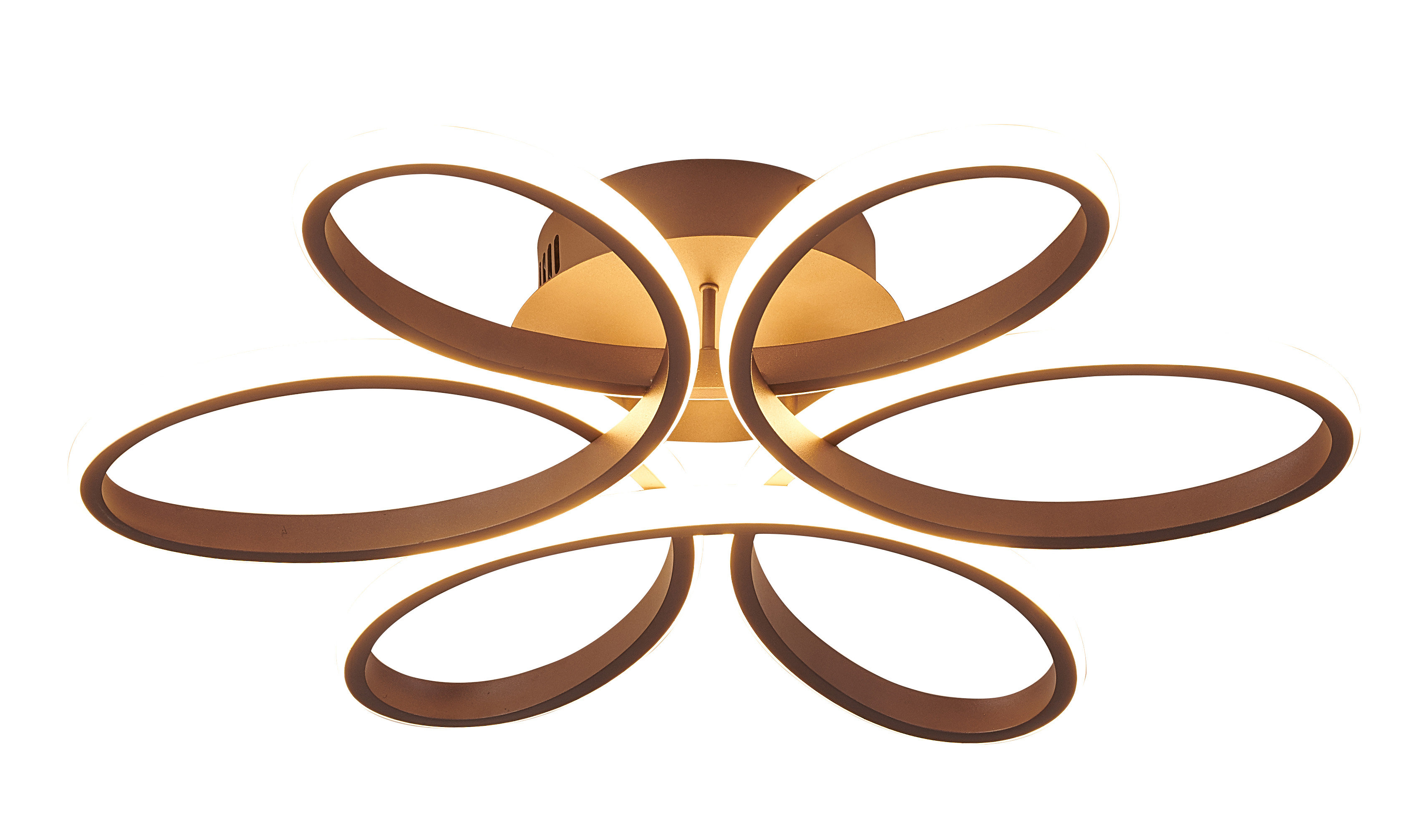 Orren Ellis Kirkby Satin Coffee Winding LED Flush Mount & Reviews | Wayfair