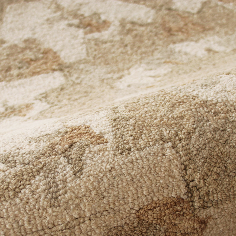 Mistana™ Coulombe Handmade Looped/Hooked Wool Brown/Gray Area Rug ...