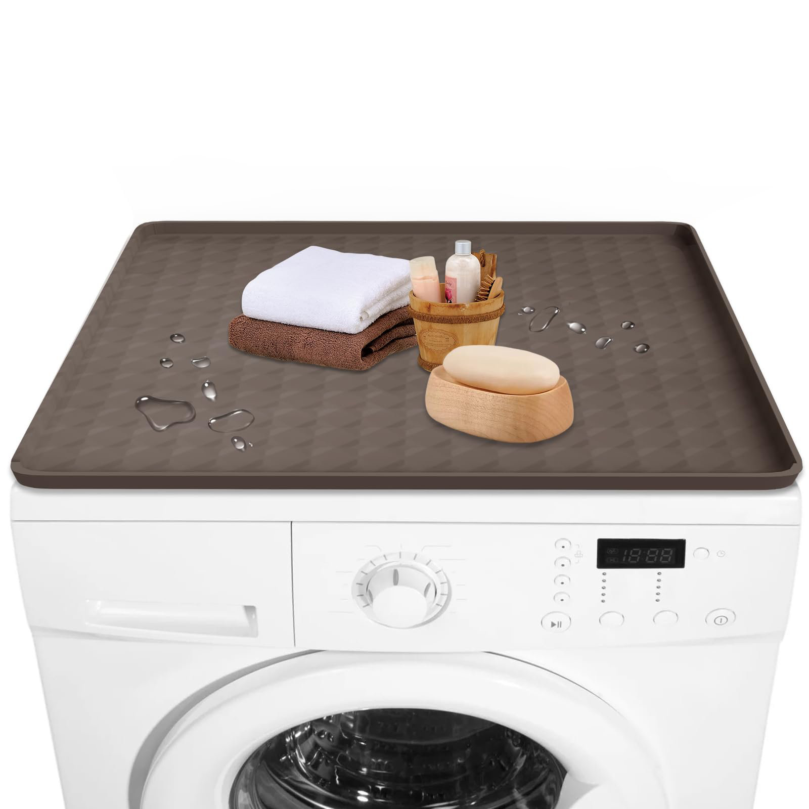 chuangyanUS Washer And Dryer Top Protector Mats, Non-Slip Waterproof ...
