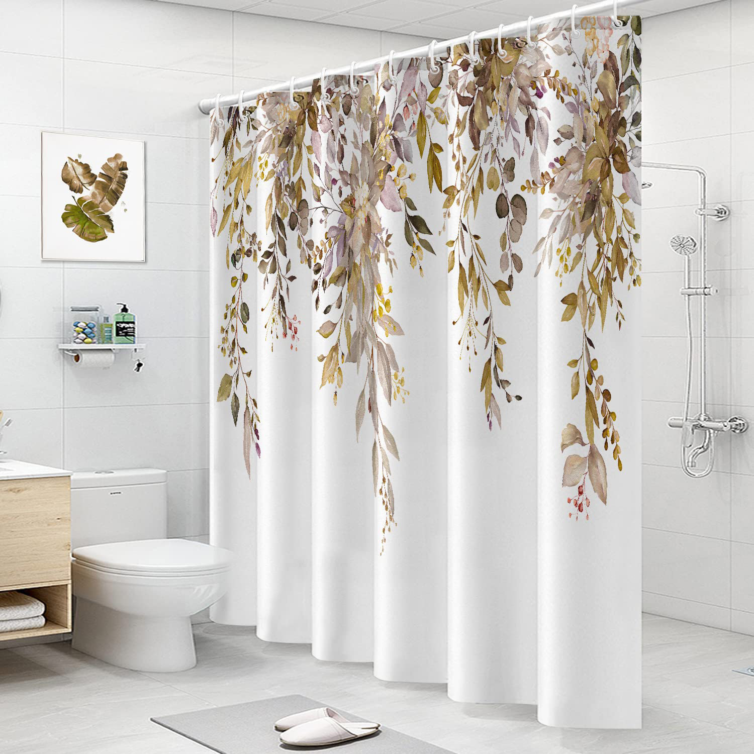 Red Barrel Studio® Larri Floral Shower Curtain Liner | Wayfair