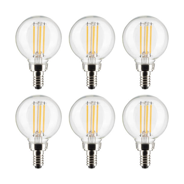 Satco 25 Watt Equivalent G16.5 E12/Candelabra Dimmable LED Bulb | Wayfair