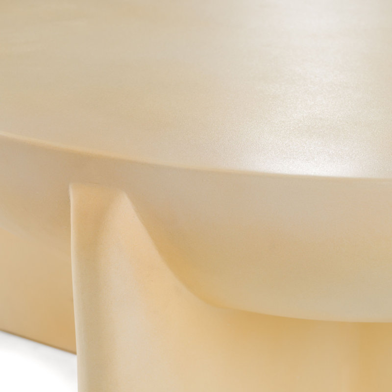 Ivy Bronx Soichi - Modern Concrete Round Coffee Table | Wayfair