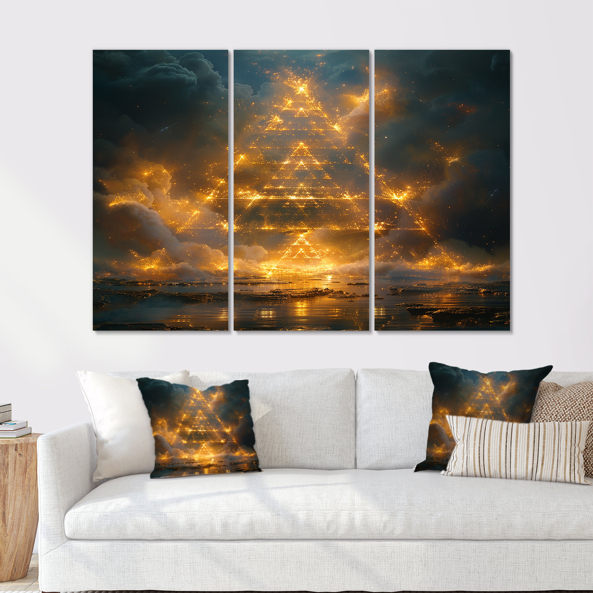 Design Art Celestial Geometry Ancient Future II - Abstract Landscape ...