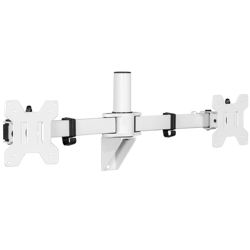 VIVO White Steel Telescoping Flush Wall Mount for Dual 21" to 32 ...
