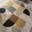 Mercury Row® Vanzandt Cream/Black/Brown Rug & Reviews | Wayfair