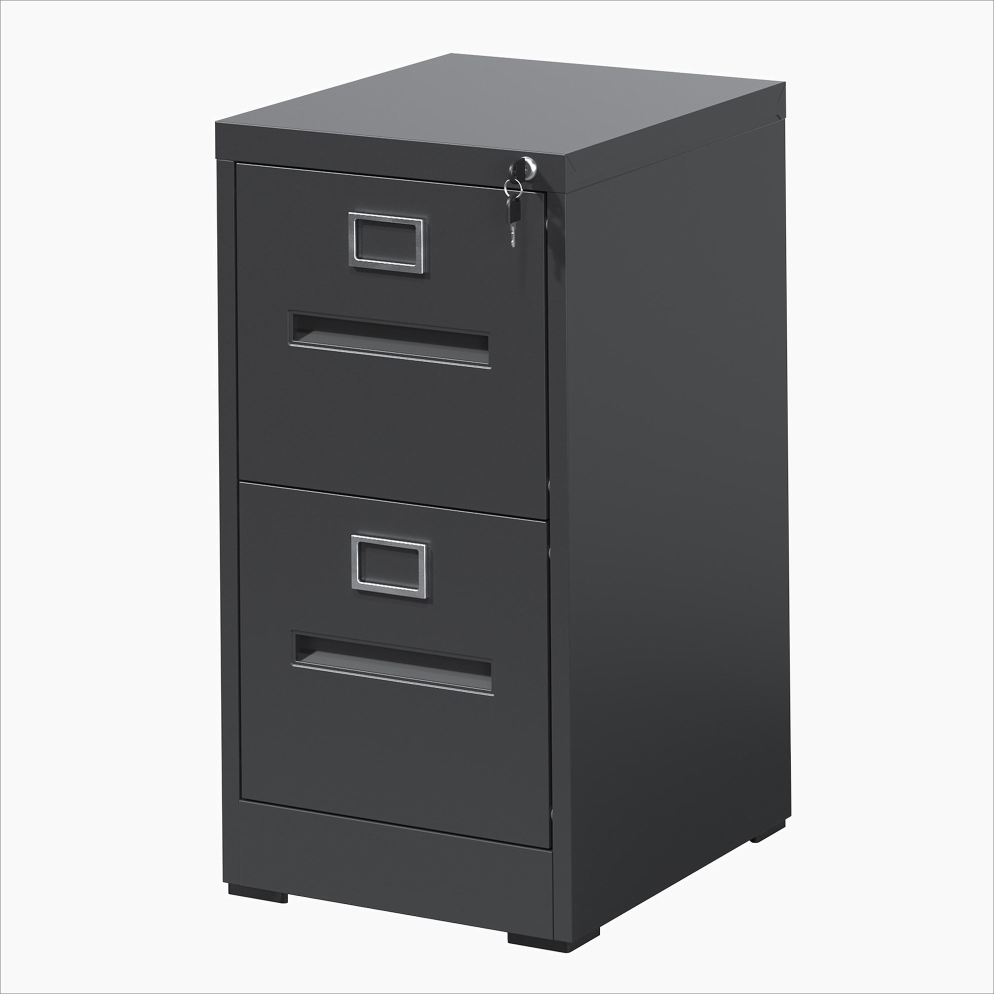 Ebern Designs 2 Drawer File Cabinet with Lock Metal Vertical File ...