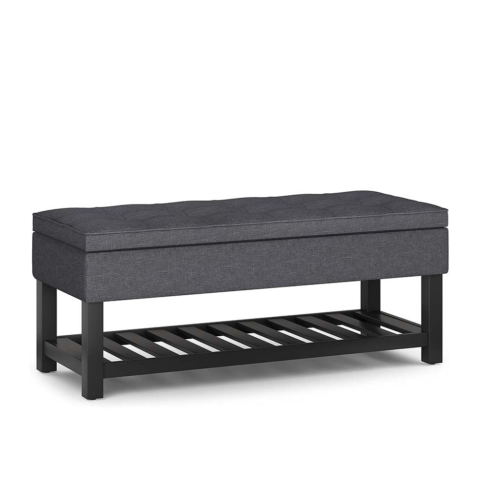 Wildon Home® 44 Inch Wide Transitional Rectangle Storage Ottoman Bench ...