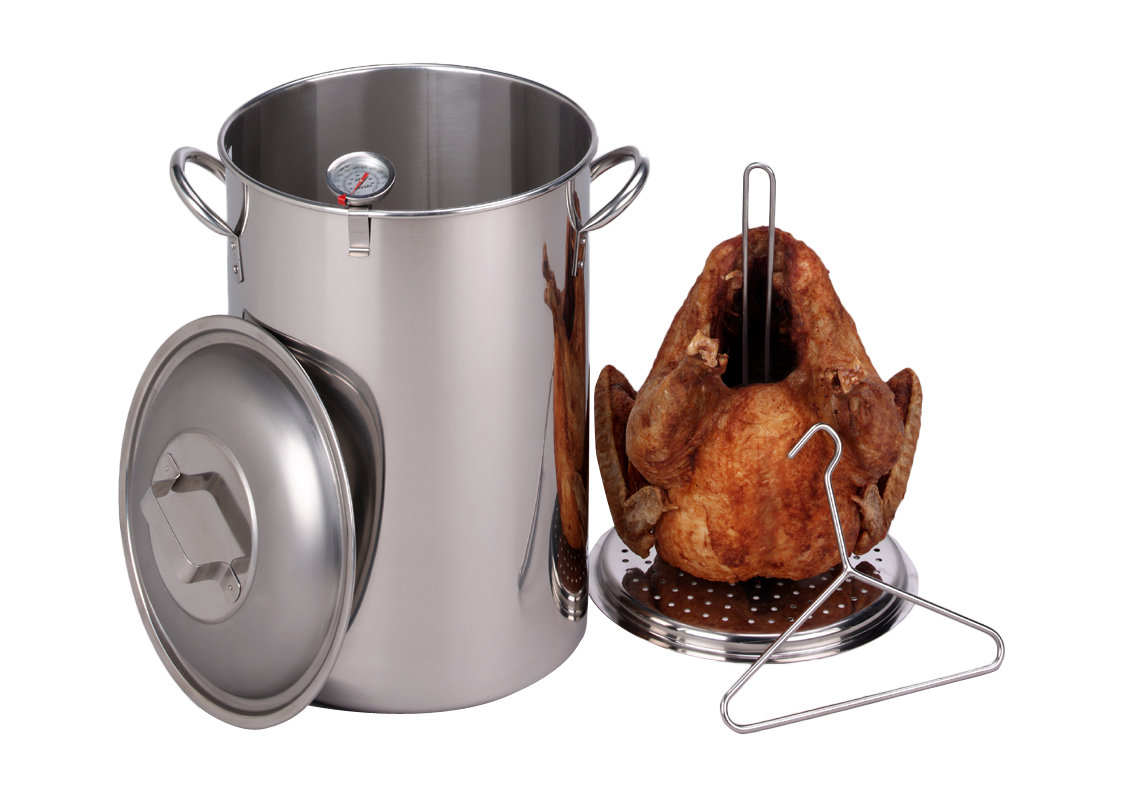 King Kooker Turkey Pot with Lid, Rack and Hook | Wayfair