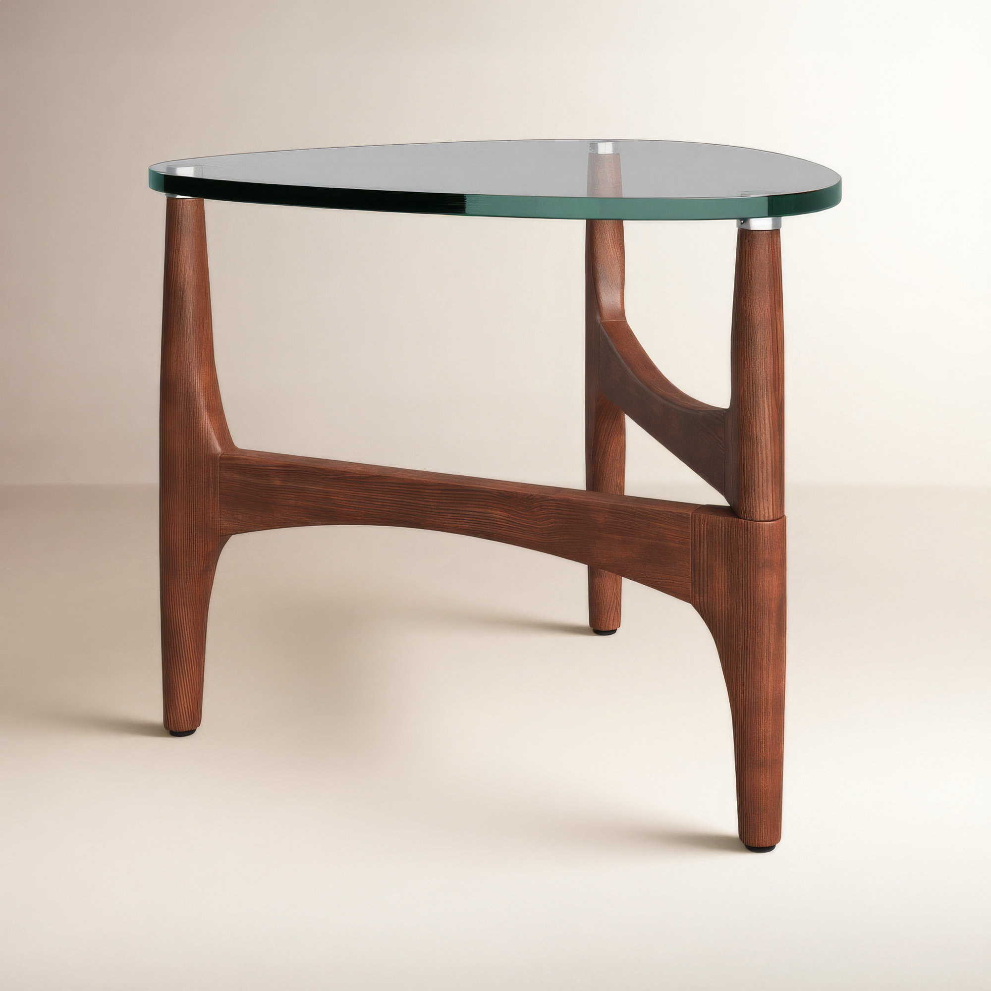 AllModern Etna Glass 3 Legs End Table & Reviews | AllModern