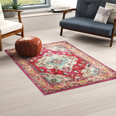 Mistana™ Tibbetts Persian Inspired Pink Area Rug & Reviews | Wayfair